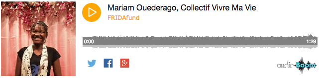 Mariam Ouederago's story — FRIDA | Young Feminist Fund